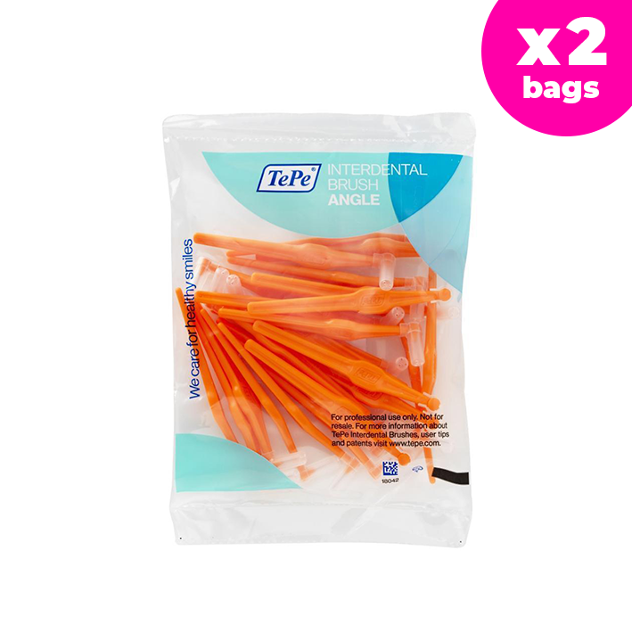 TePe Angle Interdental Brush - 0.45mm (Orange) – Tesco Dental Philippines